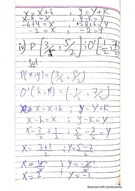Solution Introduction To Analytic Geometry Ex 2 Solved Questions Notes
