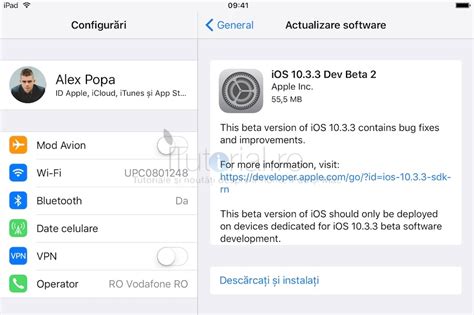 ios 10 3 3 beta 2 a fost lansat pentru iphone și ipad itutorial ro