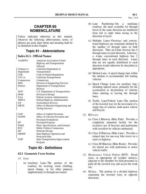highway design manual pdf road surface controlled access highway