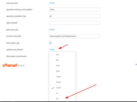 How To Increase The Php Max Upload Size In Cpanel