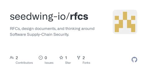 Github Seedwing Iorfcs Rfcs Design Documents And Thinking Around Software Supply Chain