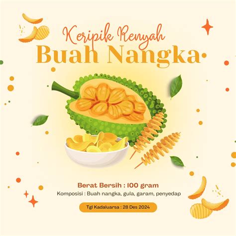Halaman 4 Gratis Contoh Label Makanan Keren Canva