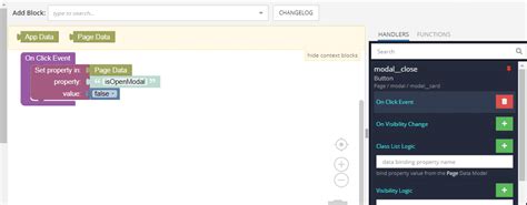 How To Create A Modal In UI Builder Backendless