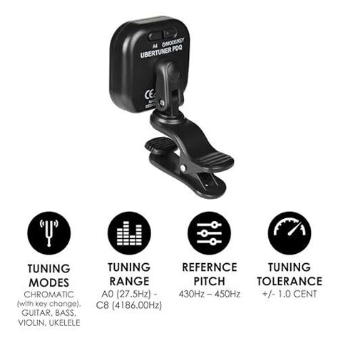 Kliq Ubertuner Pdq Rechargeable Professional Clip On Tuner For All Instrume For Sale Online