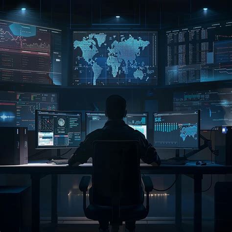 Data Scientist Analyzing Big Data Premium Ai Generated Image