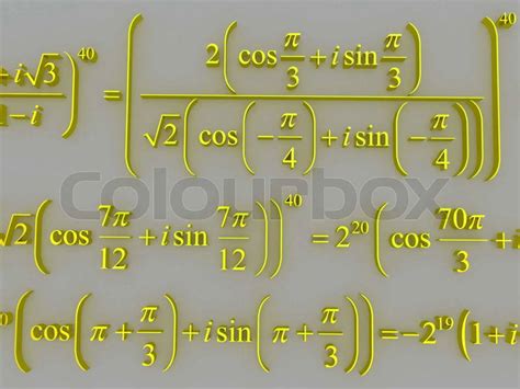 Mathematical Formulas 3d Colourbox