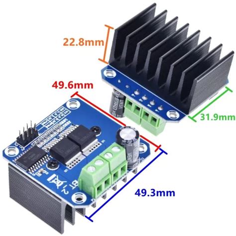 pwm controlled double h bridge motor driver bts7960 43a with vcc 5v