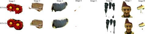 visual results obtained using the semantic segmentation algorithms