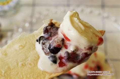 시원한 팥빙수와 또띠아 아이스크림 피자