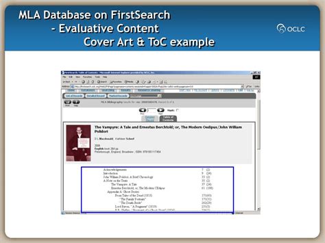 PPT MLAIB Discussion Group MLA OCLC Update PowerPoint Presentation ID 5603987