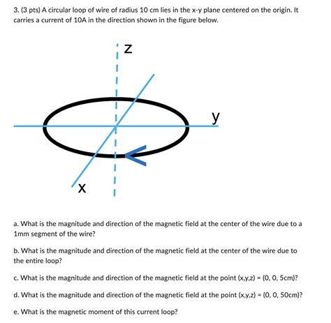 Solved Pts A Circular Loop Of Wire Of Radius Cm Chegg