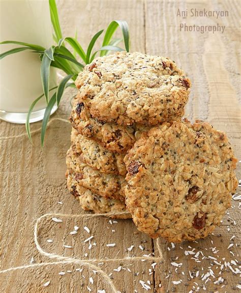 Супер бисквитки с Чиа кокос и ленено семе Болгарские рецепты Десерт на завтрак Рецепты