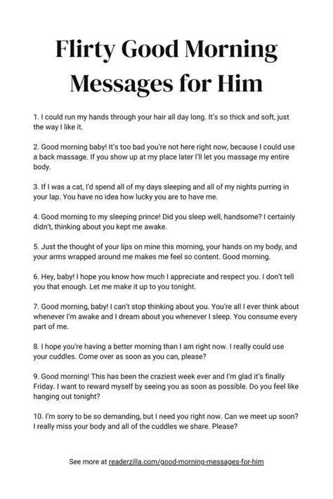 300 Flirty Texts To Send Him Artofit