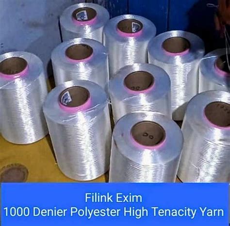 Plain 1000 Denier Polyester High Tenacity Industrial Yarn At ₹ 130kg