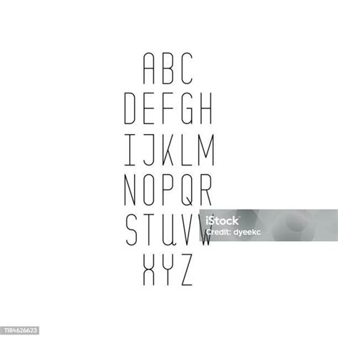 Font Garis Tipis Minimalis Sederhana Dengan Huruf Besar Dan Angka Tipografi Linear Ilustrasi Font Garis Tipis Minimalis Sederhana Dengan Huruf Besar Dan Angka Tipografi Linear Ilustrasi