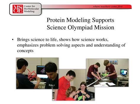 PPT Science Olympiad Protein Modeling Challenge Exploring Protein Structure Through