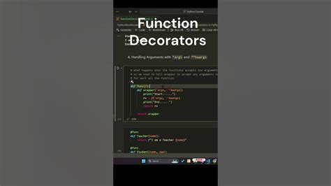 function decorators in python coding python shorts programming