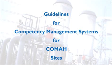 Guidelines For Competency Management Systems For COMAH Sites Cogent Skills