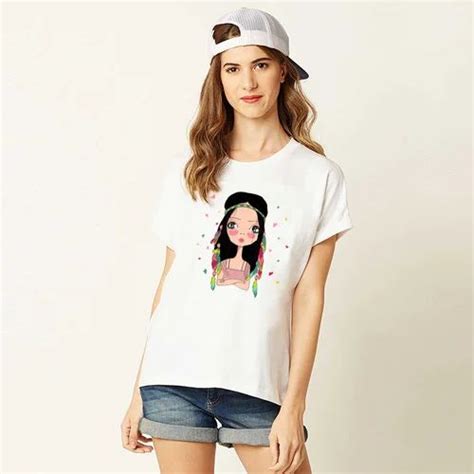 Cartoon Women T Shirt At ₹ 38900 Women Graphic T Shirts Girls