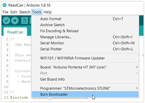 How To Flash Portenta H7 Bootloader Via Jtag With Arduino Ide Arduino