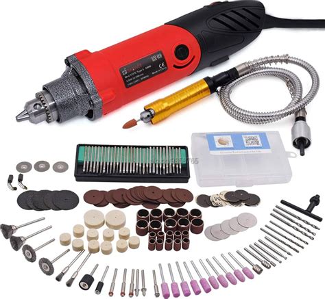 Прав шлайф и дремел с 170 аксесоара от Goxawee G1337c 170 Инструменти Пловдив Прав шл