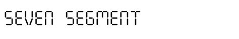 Seven Segment Free Font