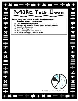 Circle Graph Worksheet By Cappuccino Fuelled Creations TPT