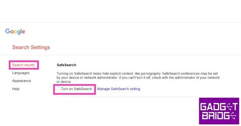 The Best Ways To Turn On And Turn Off Safesearch On Google Search Gadgetbridge