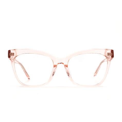 Winston Cat Eye Prescription Glasses Rose Crystal Diff Eyewear