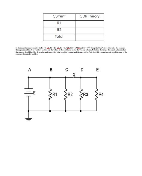 solved part 2 parallel dc circuits 1 using the following