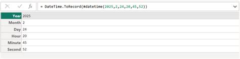 Daetimetorecord Function Of Power Query Power Bi Ashish Coder