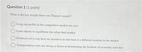 solved question 1 1 ﻿point what is the key insight from von