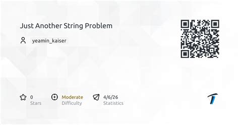 Just Another String Problem Toph