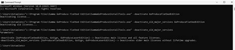 Manually De Activate The Goproduce License Using Windows Command Prompt Summa Support