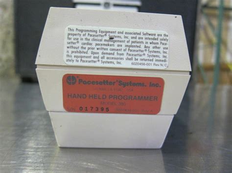 Pacesetter Systems 380 Handheld Programmer Dms12 Diagnostic