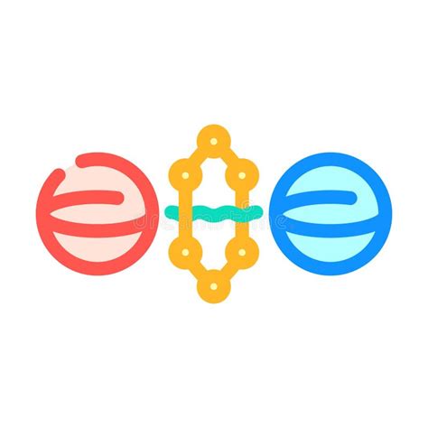 Gate Quantum Technology Color Icon Vector Illustration Stock Vector