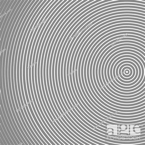 Abstract Concentric Circles Texture In Black And White Colors