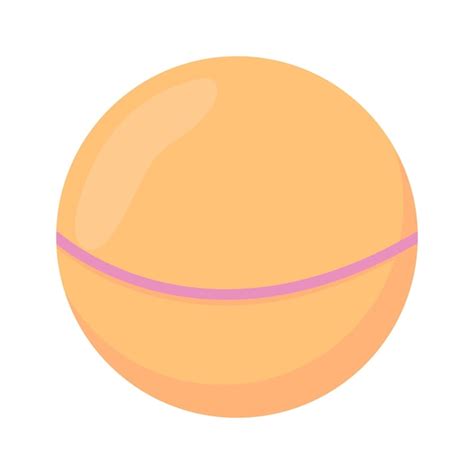 Premium Vector Orange Ball Semi Flat Color Vector Object