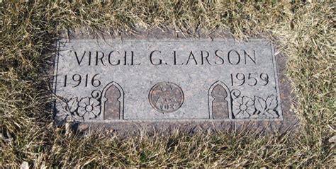 Virgil G Larson 1916 1959 Mémorial Find A Grave