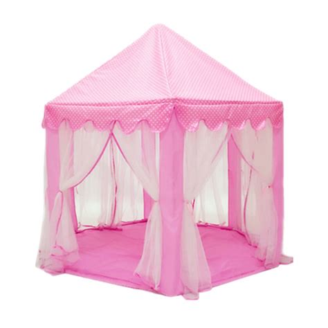 Garden Girl Princess Pink Castle Tents Portable Ch Grandado