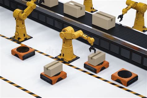 Automation Factory Concept Stock Illustration Illustration Of Flow
