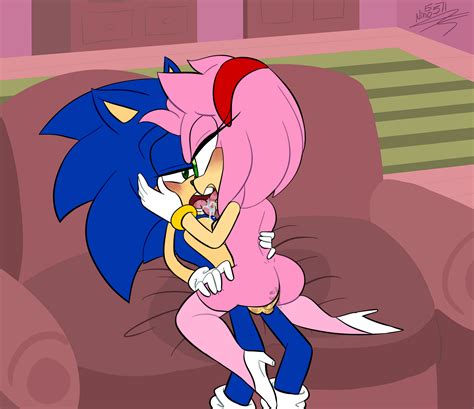 Rule 34 Amy Rose Nino5571 Sonamy Sonic Series Sonic The Hedgehog