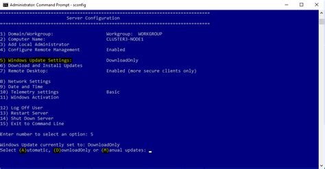 windows server 2016 update settings