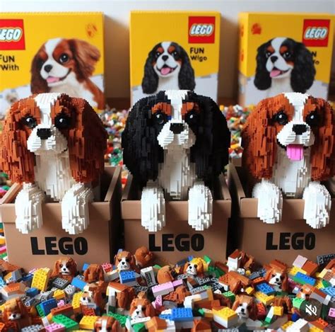 Adorable Cavalier King Charles Spaniel Lego Dogs