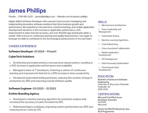 6 Game Developer Cv Examples With Free Templates