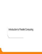 Introduction To Parallel Computing Pdf Introduction To Parallel Computing Abstract Page This