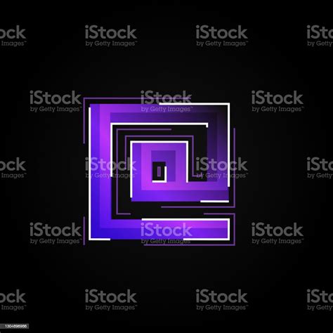 파선 된 스트로크와 혼합 효과 벡터 일러스트와 글꼴 세트에서 미래 보라색 파란색 문자 0명에 대한 스톡 벡터 아트 및 기타