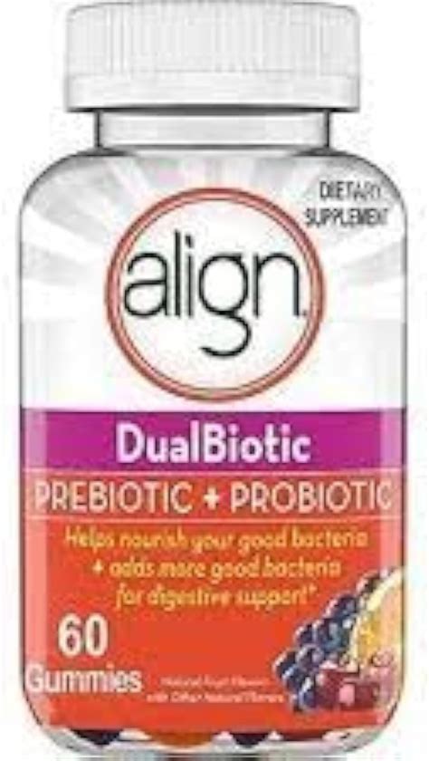 Align Prebiotic Probiotic Gummies Natural Fruit Flavors