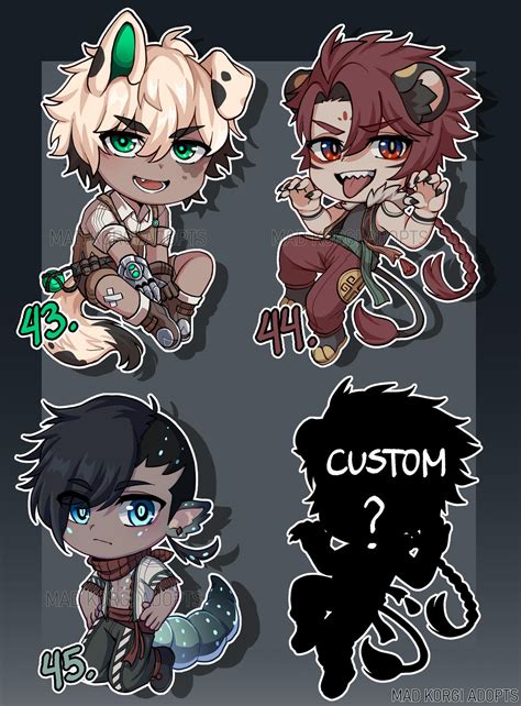 Chibi Batch 43 45 Open By Madkorgi On Deviantart