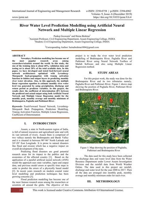 River Water Level Prediction Modelling Using Artificial Neural Network And Multiple Linear